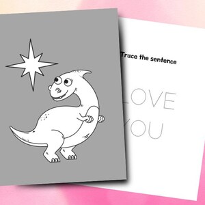 Rawr Means I Love YOU Toddler Coloring Pages Tracing Hearts and ...