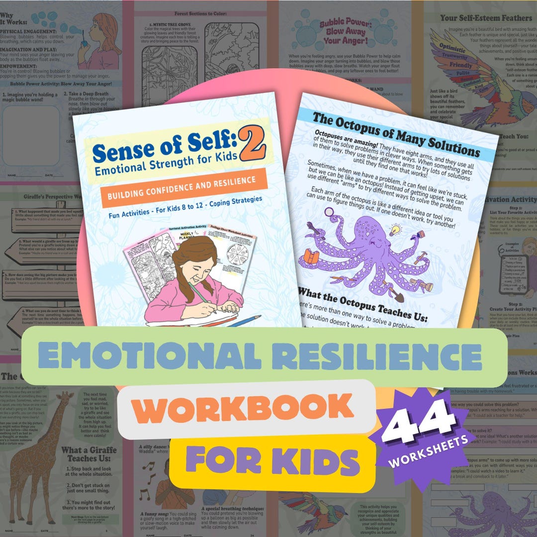 Coping Skills Workbook for Kids Ages 8-12: Emotional Regulation Tools ...