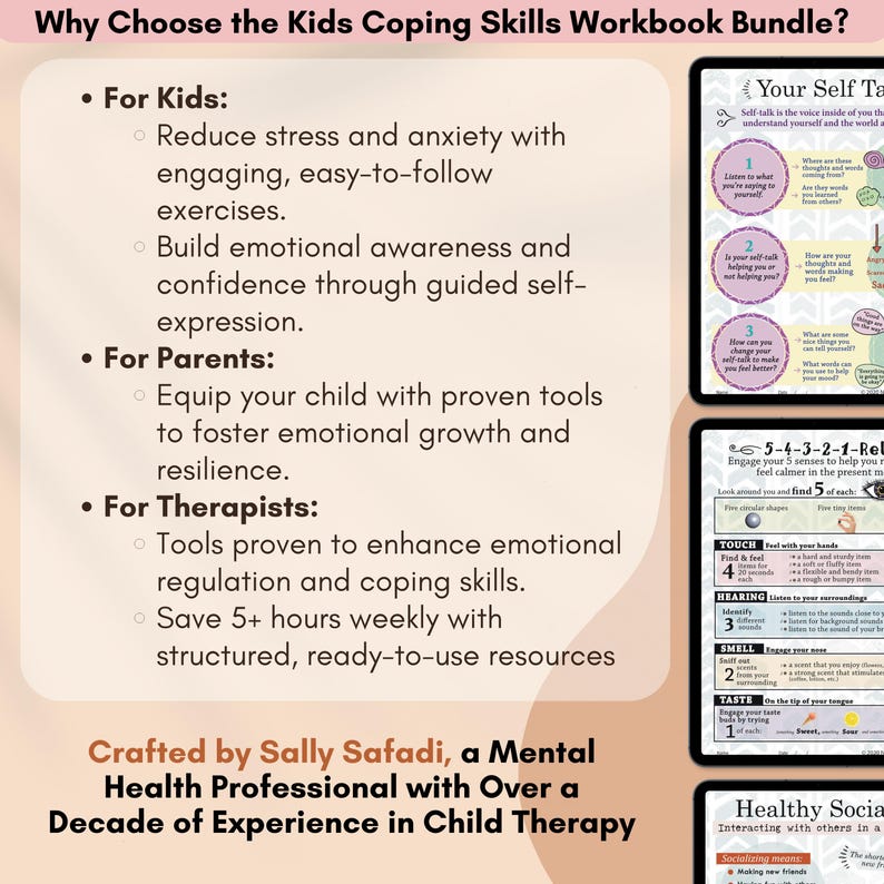 Coping Skills Workbook for Kids: DBT, Stress, Anger (digital Download ...
