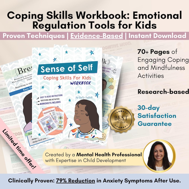 Coping Skills for Kids: DBT for Kids Workbook, Anger Management, Stress ...