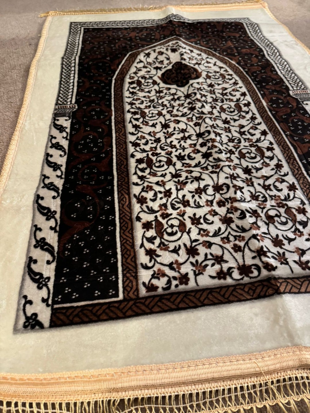 Turkish Prayer Mat Extra Soft With Comfortable Material Ease and ...
