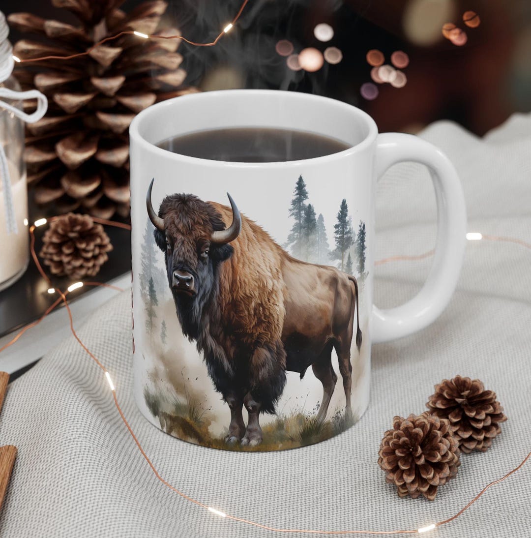 Colorado Buffalo Mug Wildlife Coffee Cup Nature Lover Gift Mountain ...