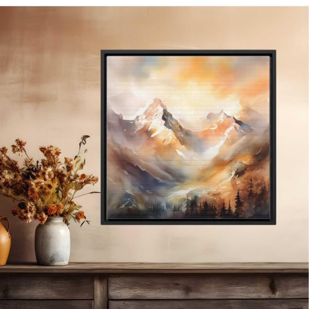 Beautiful Art Print for Home Wall Decor Watercolor Sunset Print for ...