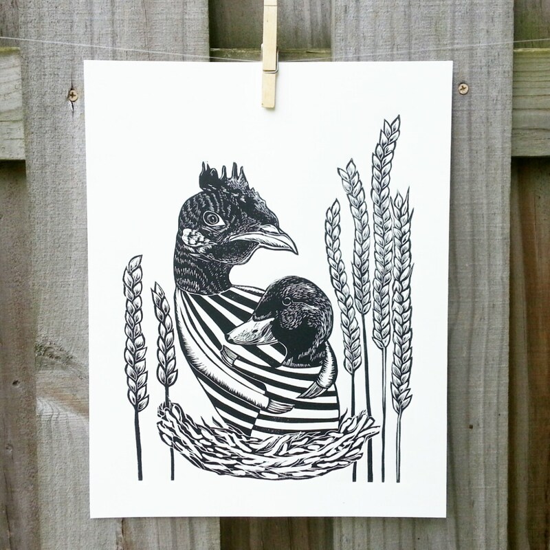 Hand Pulled Print - Etsy