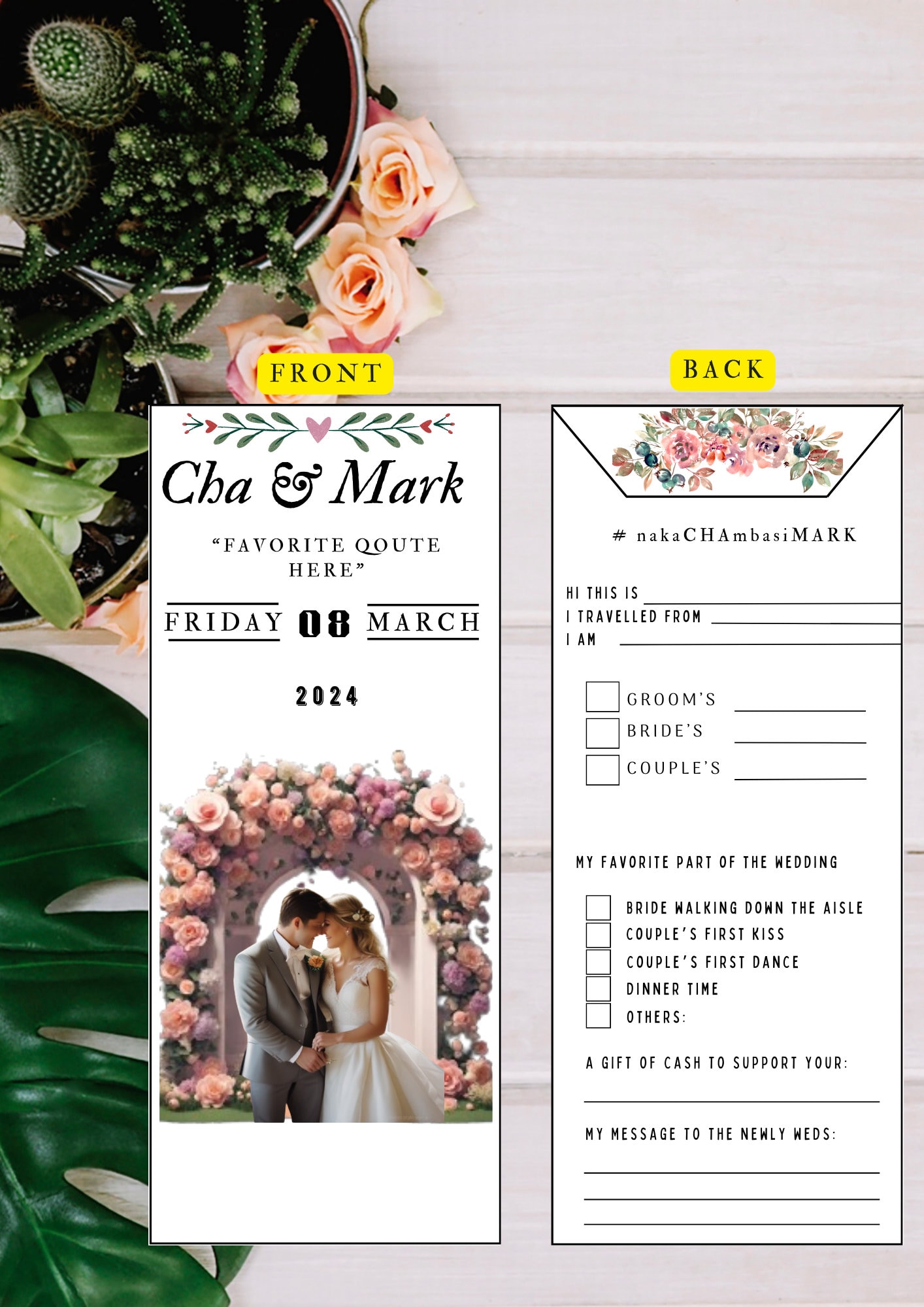 Unique Money Envelope for a Wedding - Etsy