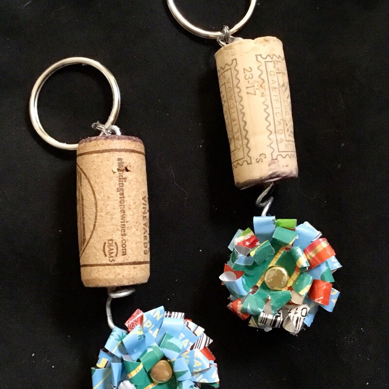 Cork Key Chain - Etsy