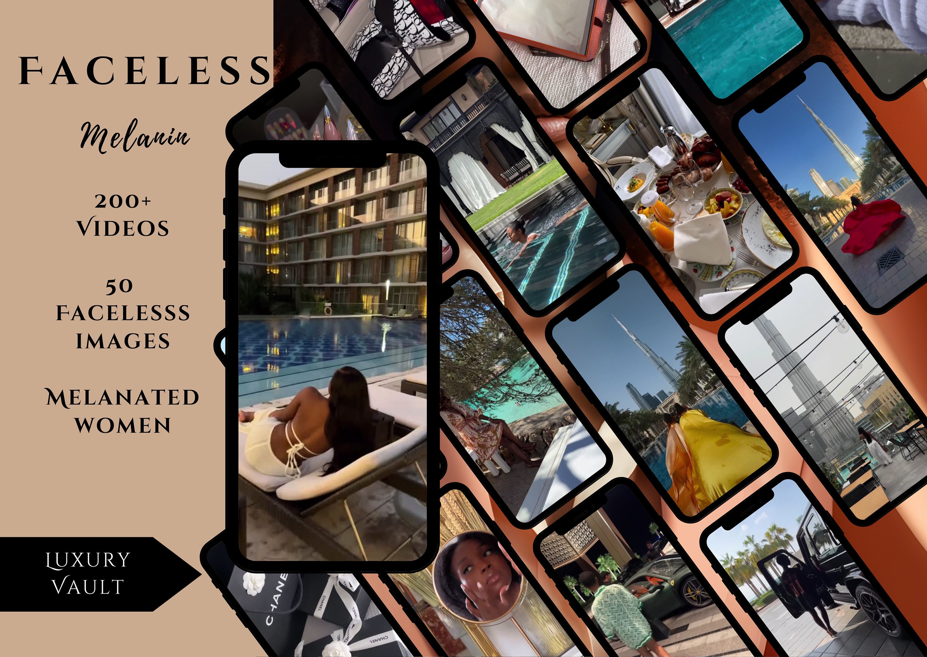 Luxury Social Media Video Bundle: Faceless & Baddie Content (digital ...