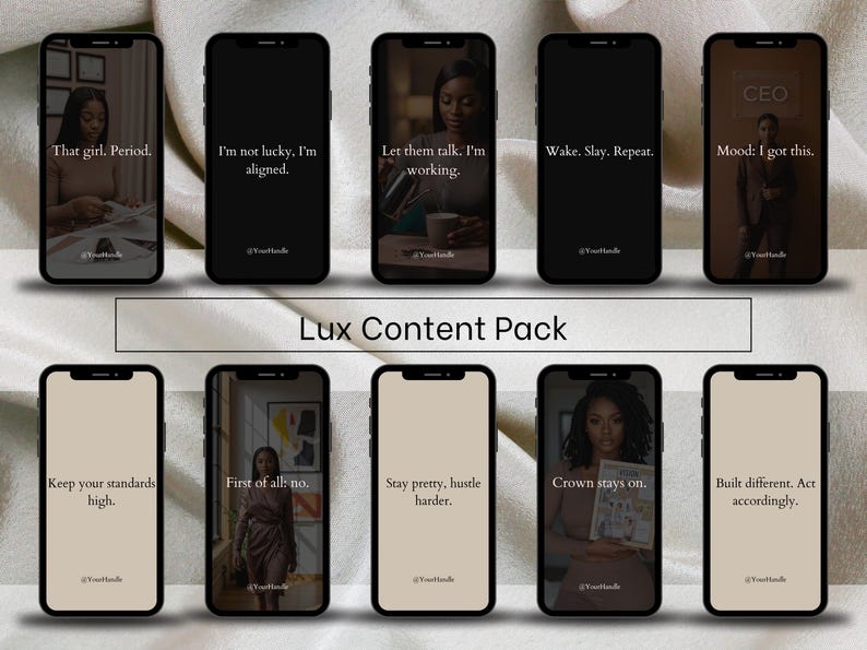 Brown Motivational Quotes - Canva Templates (PLR) for Social Media - Etsy