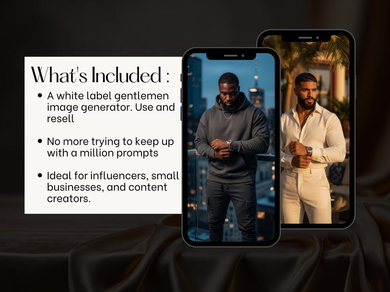 Black Male AI Avatar Generator | Luxury Lifestyle, Fashion (digital ...