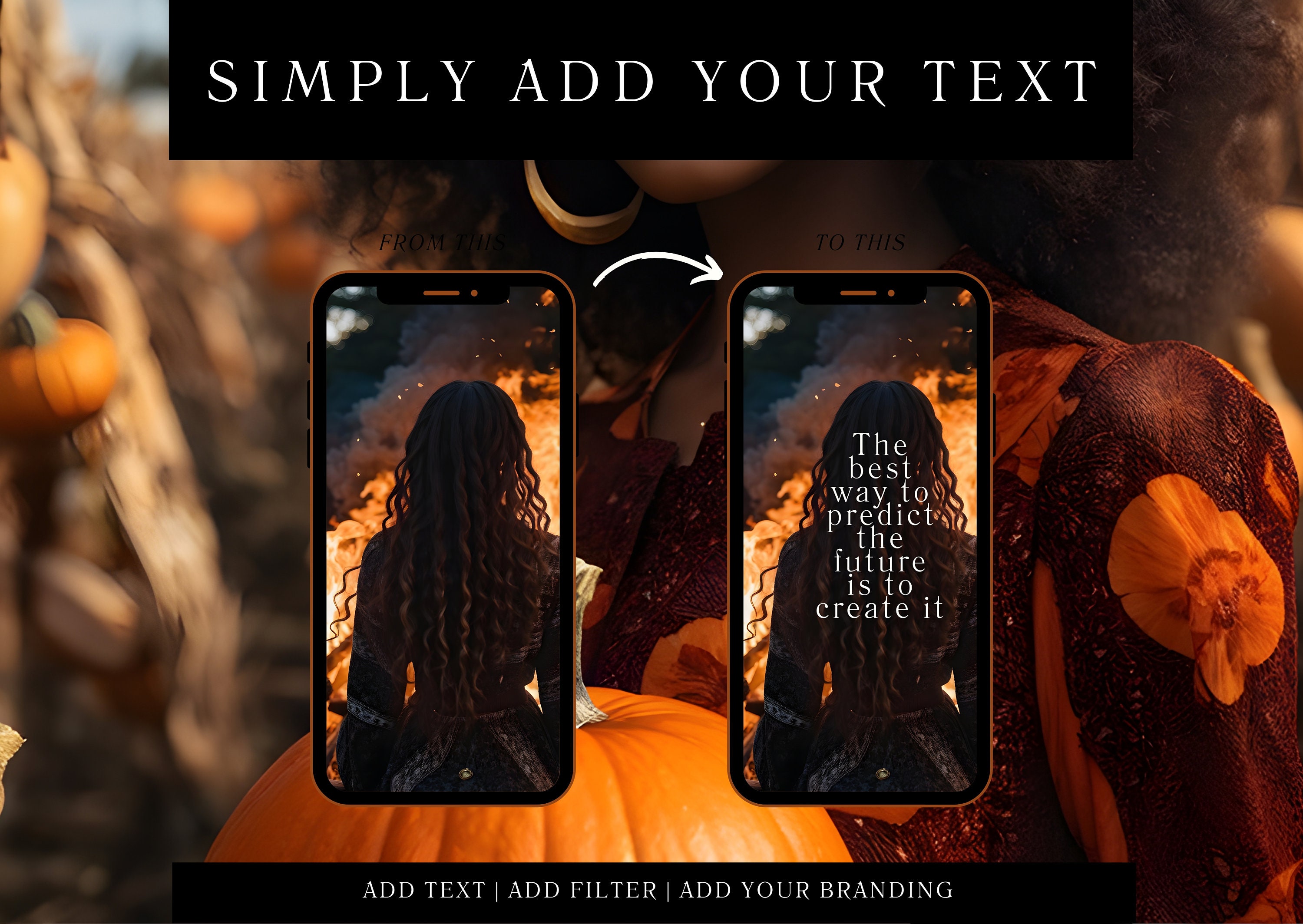 Faceless Photos Black Women 50 Melanin Fall PLR Images Faceless Reels ...