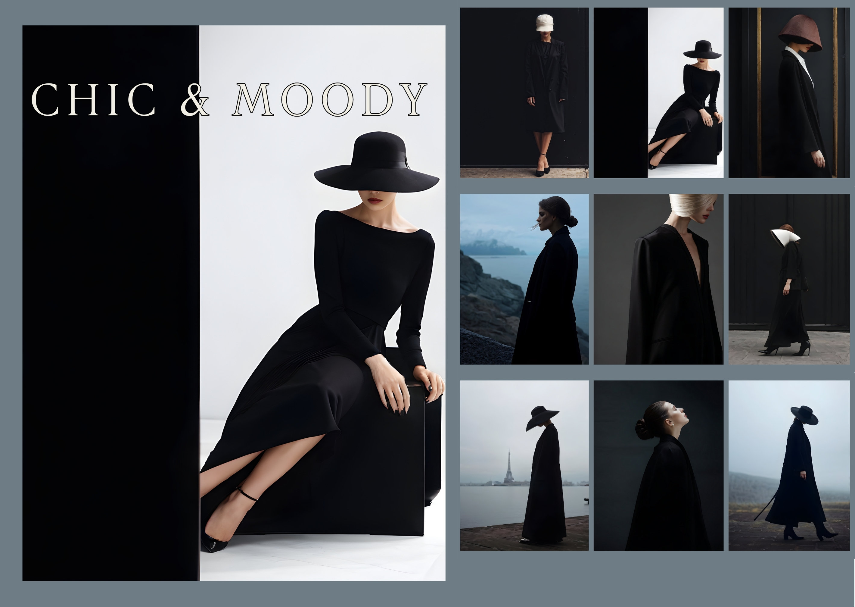 Faceless Photos Stock Images Black Chic Moody Aesthetic MRR PLR ...