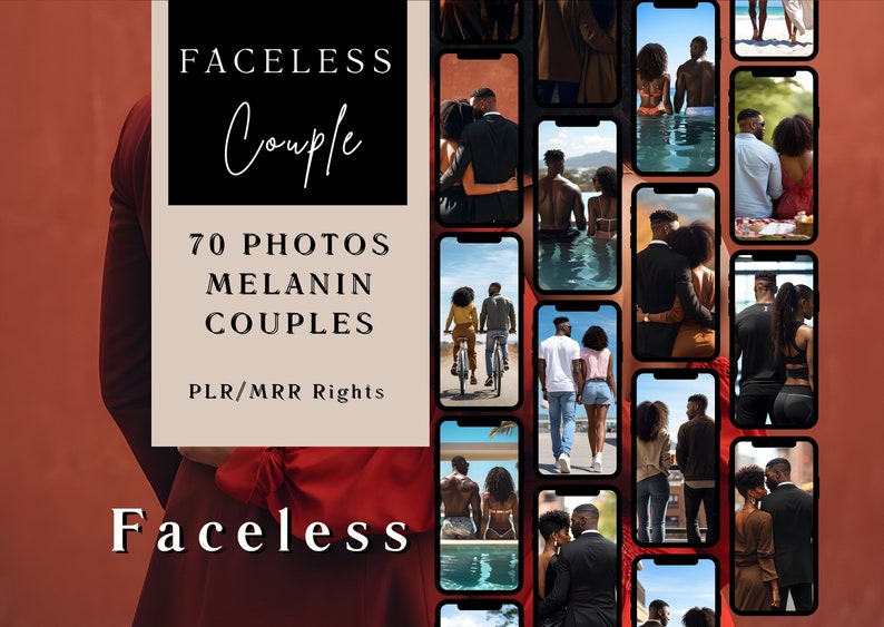 Melanin Couple Faceless Stock Photos & Videos: PLR Reels Bundle - Etsy