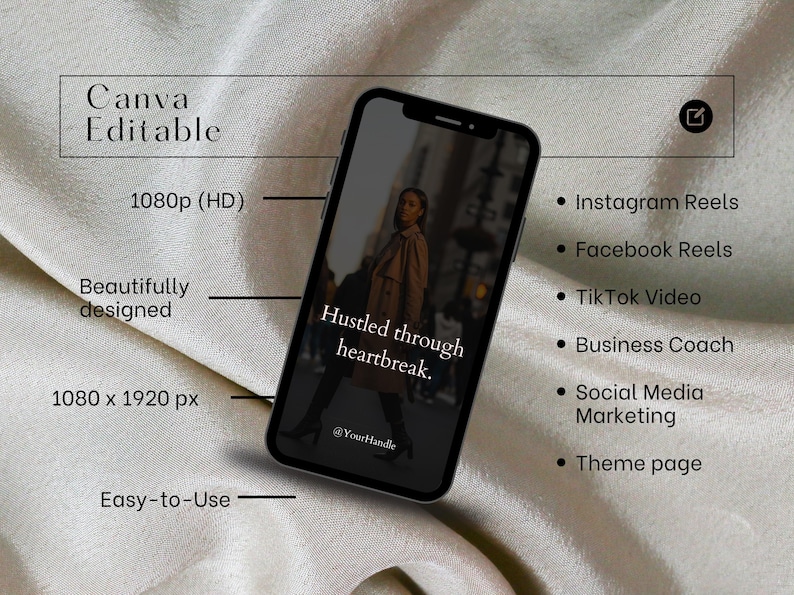 125 Motivational Quote Templates – Brown Aesthetic | Canva Editable PLR ...