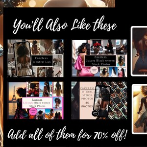 Faceless Photos Boho Black Women 50 Melanin Images Tiktok Reels and ...