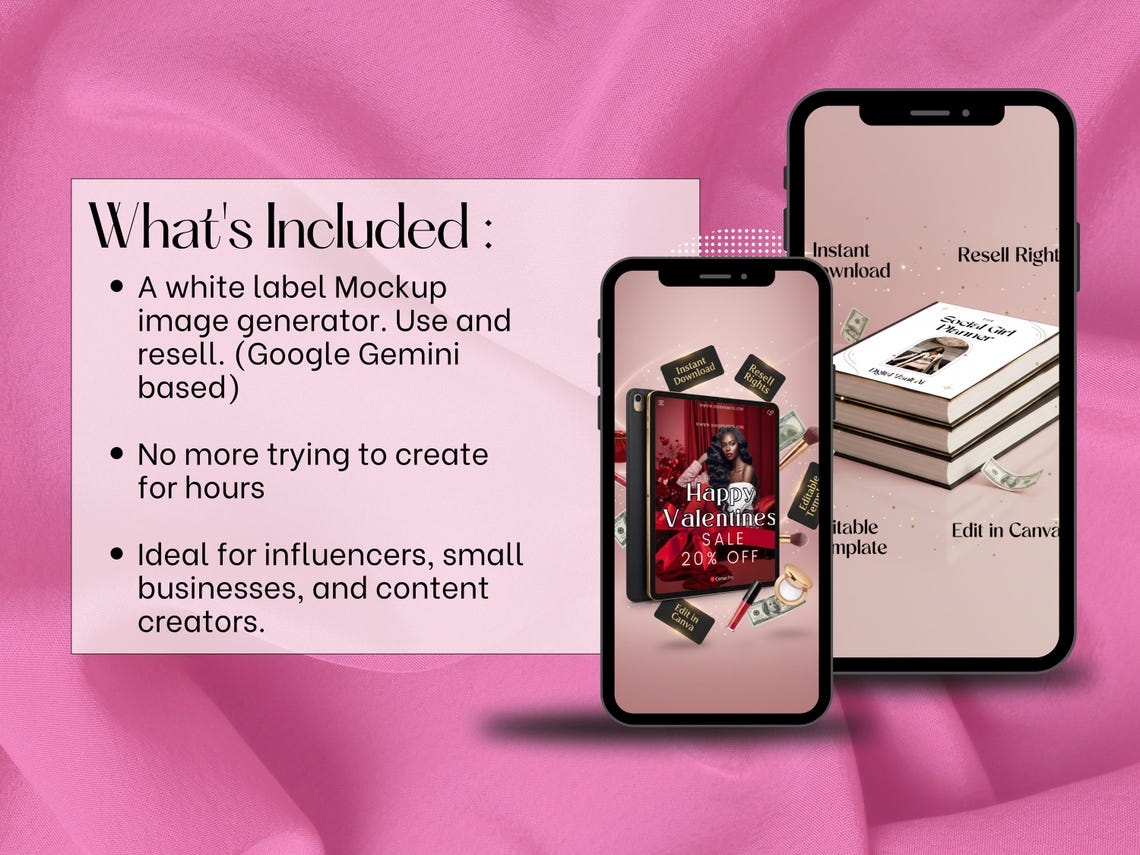 Baddie Mockup Generator App (PLR) – Create & Sell Stunning Digital ...
