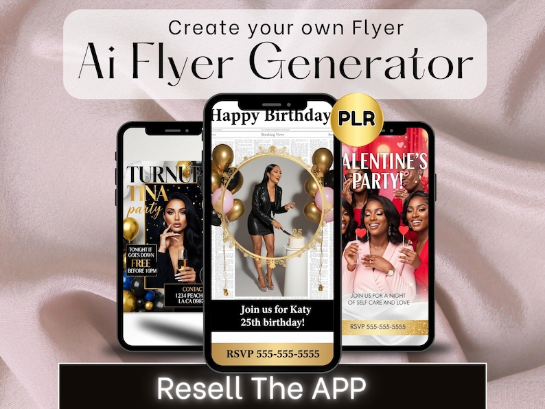 AI Flyer Generator App | Resell With PLR (PDF Access) - Etsy