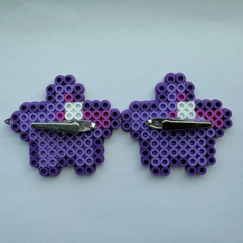 STAR HAIRCLIPS | Resin | Perler Beads | Rave Hair Clips | Kawaii Hair ...