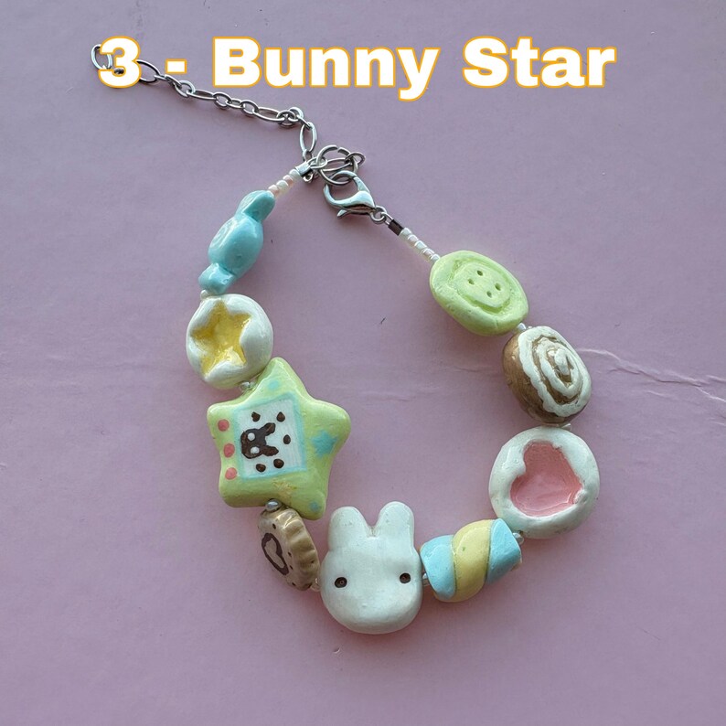 Kawaii Clay Bracelets | Handmade | Cutesy | Pastel - Etsy