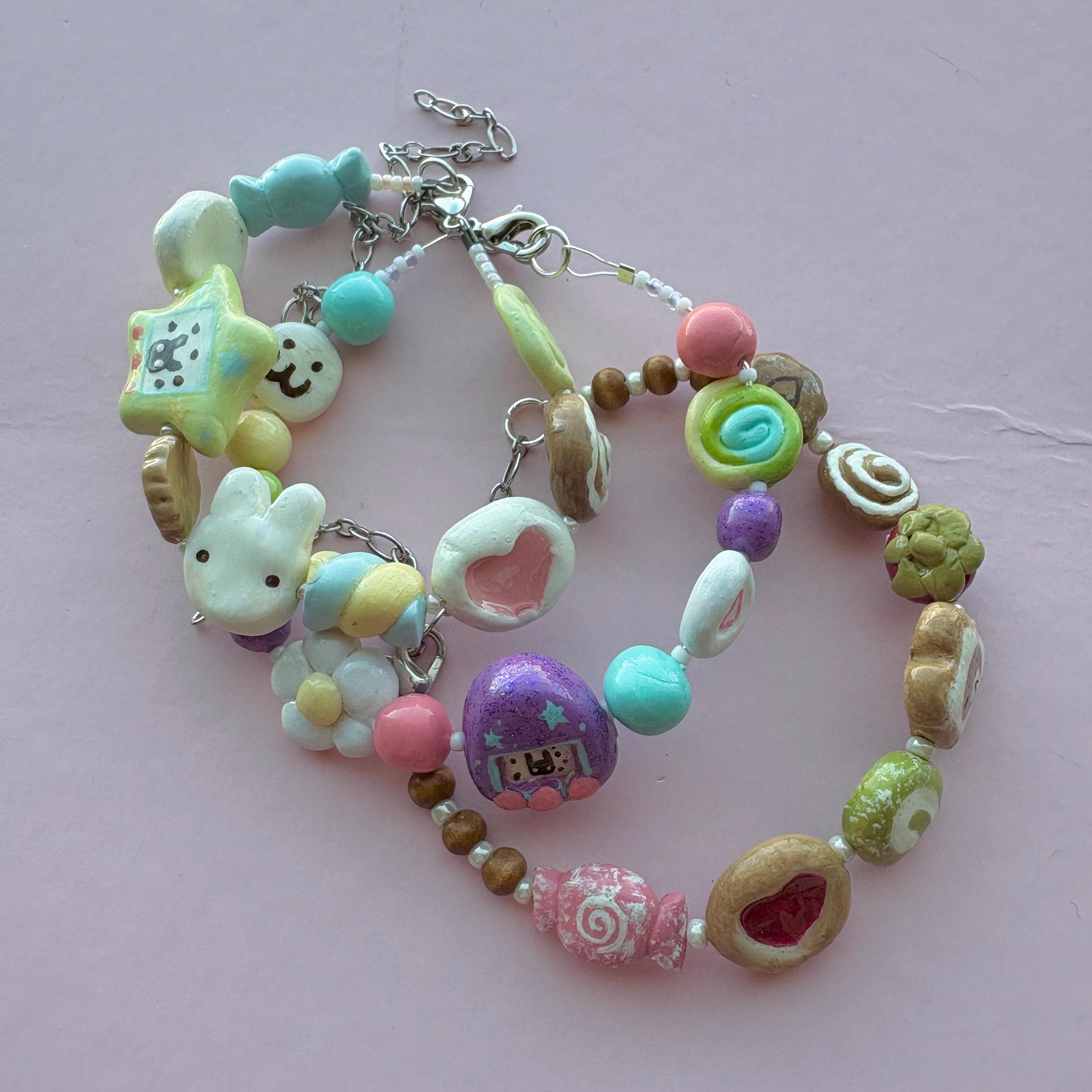 Kawaii Clay Bracelets | Handmade | Cutesy | Pastel - Etsy