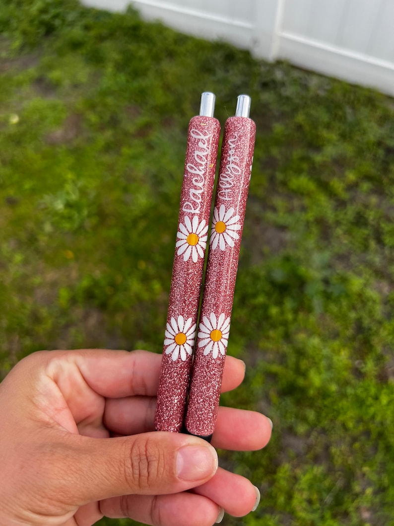 Daisy Flower Gel Retractable Pen - Etsy