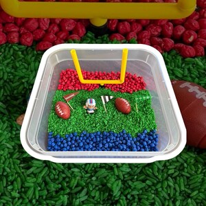 Football Sensory Bin | Christmas | Montessori Play | Sensory Kit Filler ...