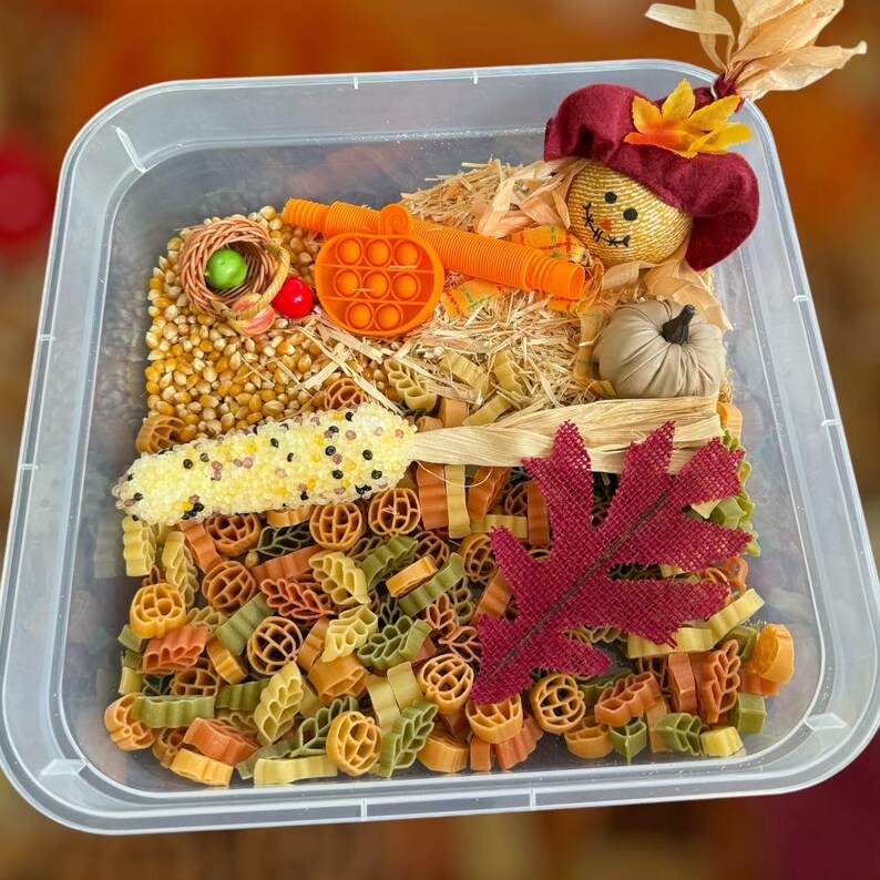 Fall Sensory Play Kit Montessori Play Kit Sensory Kit Filler Toddler ...