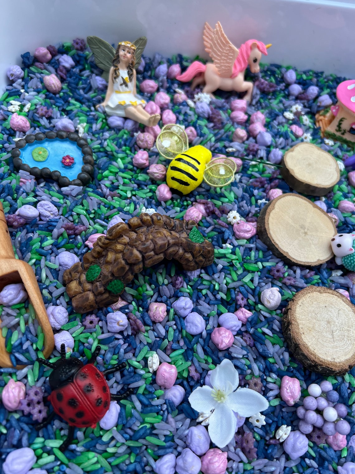 Fairy Sensory Bin | Unicorns | Montessori Play Kit | Sensory Kit Filler ...