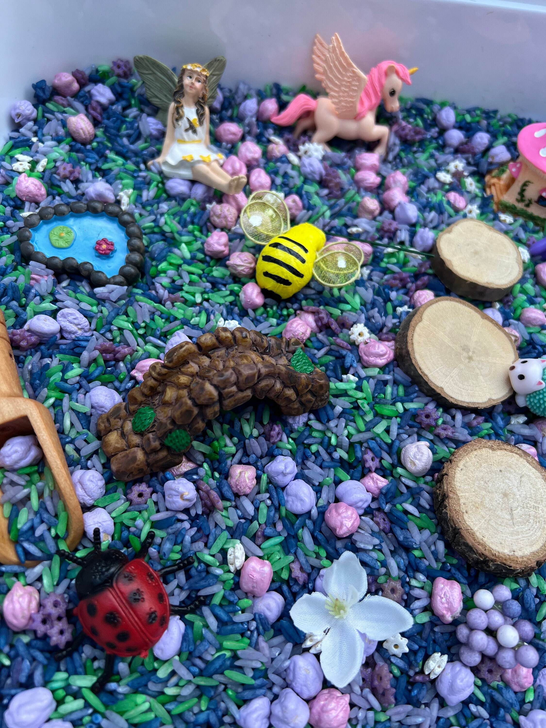 Fairy Sensory Bin | Unicorns | Montessori Play Kit | Sensory Kit Filler ...
