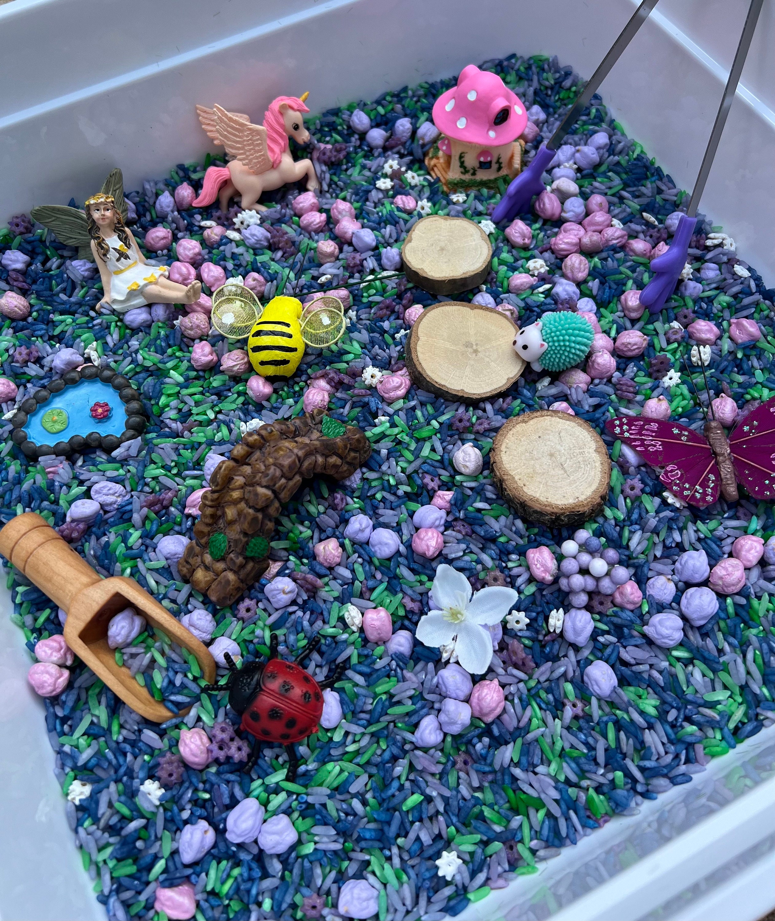 Fairy Sensory Bin | Unicorns | Montessori Play Kit | Sensory Kit Filler ...