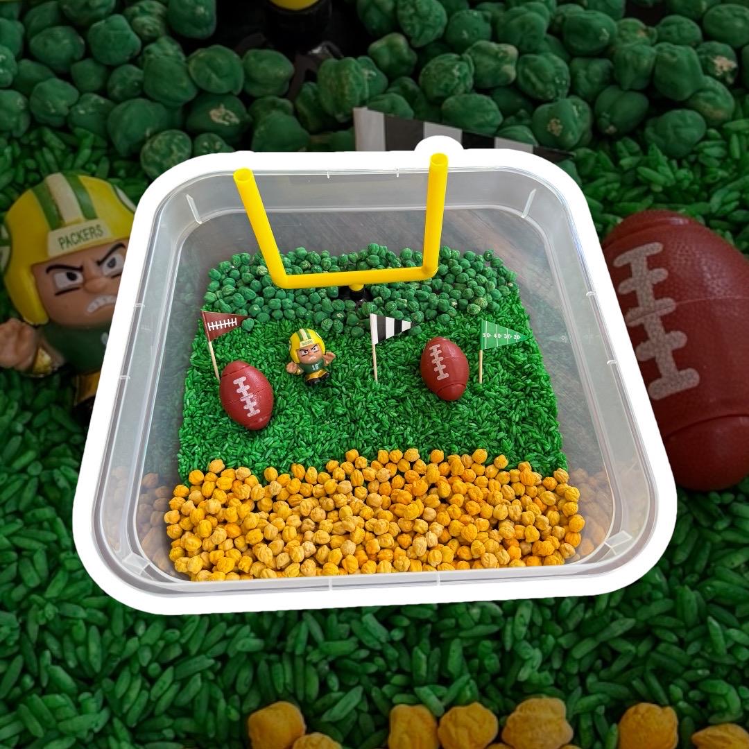Football Sensory Bin | Christmas | Montessori Play | Sensory Kit Filler ...