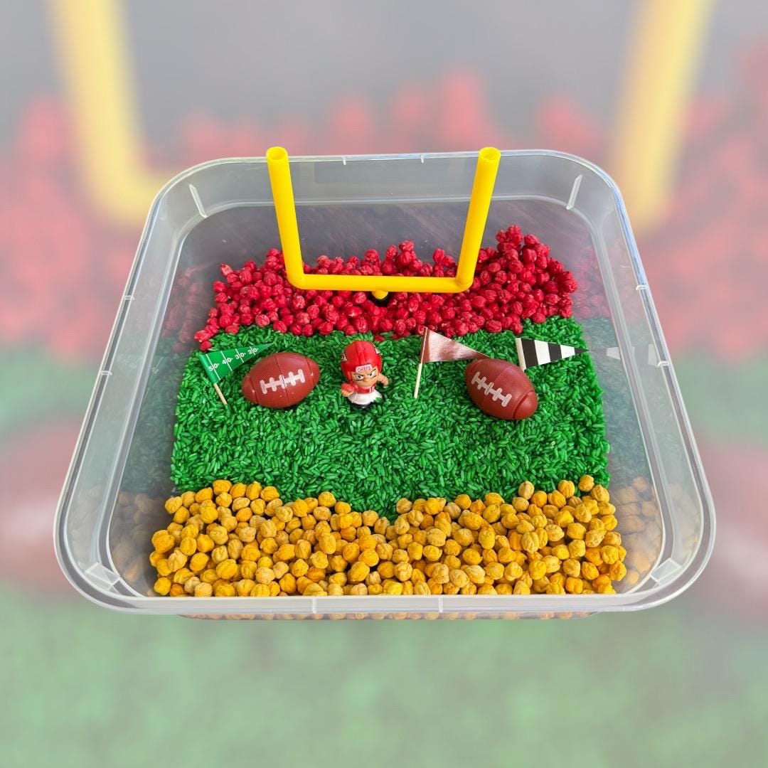 Football Sensory Play Kit Montessori Play Kit Sensory Kit Filler ...