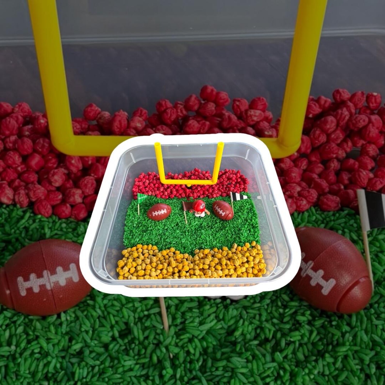 Football Sensory Bin | Christmas | Montessori Play | Sensory Kit Filler ...