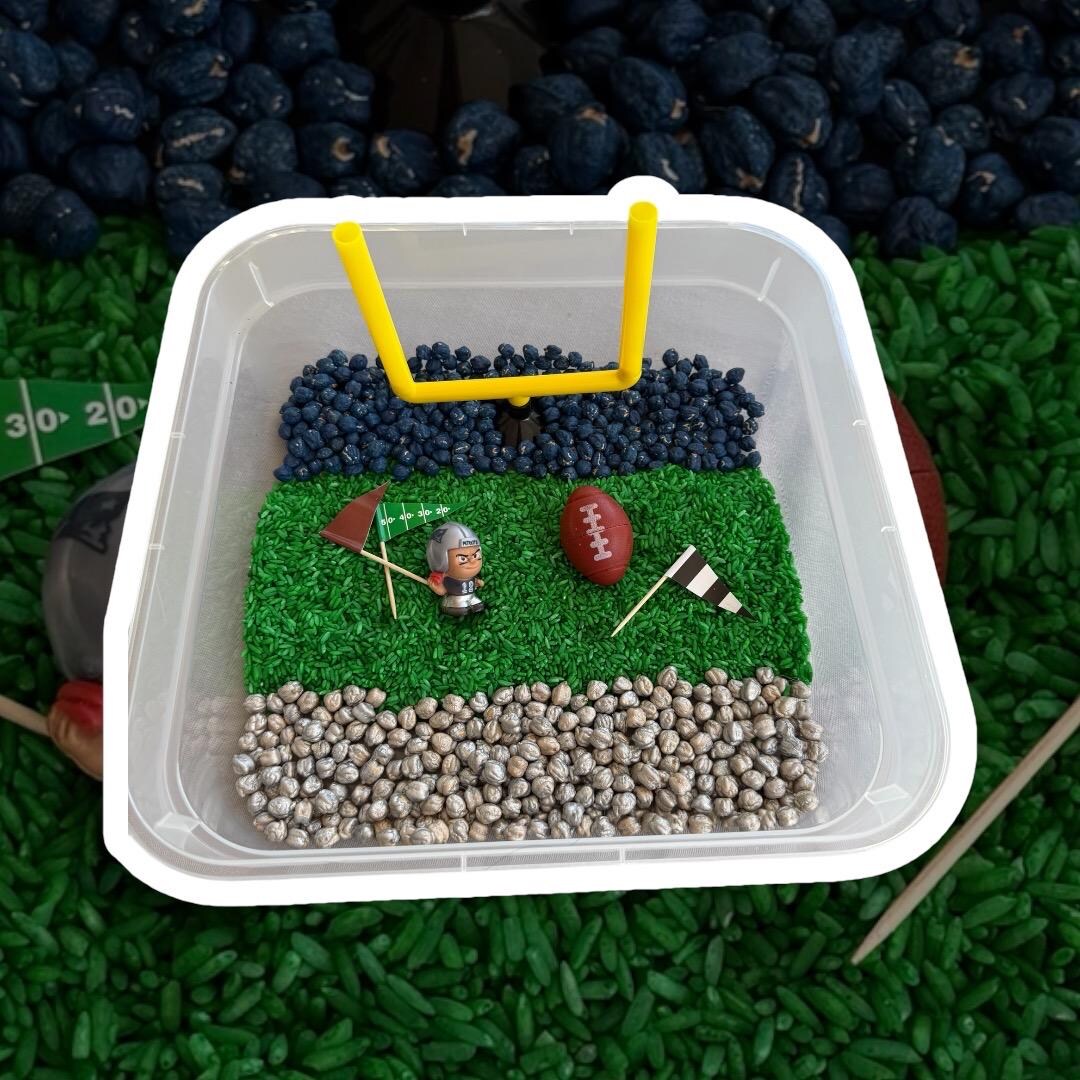 Football Sensory Bin | Christmas | Montessori Play | Sensory Kit Filler ...