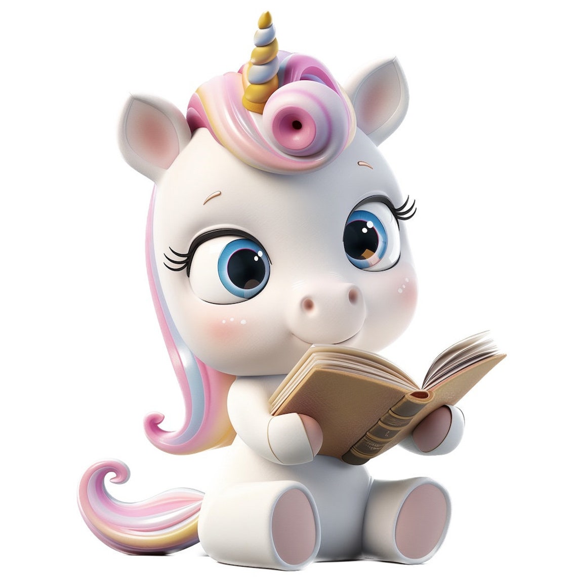 10 PNG Baby Unicorn Clipart, Stickers, Beautiful Color, Superb Quality ...