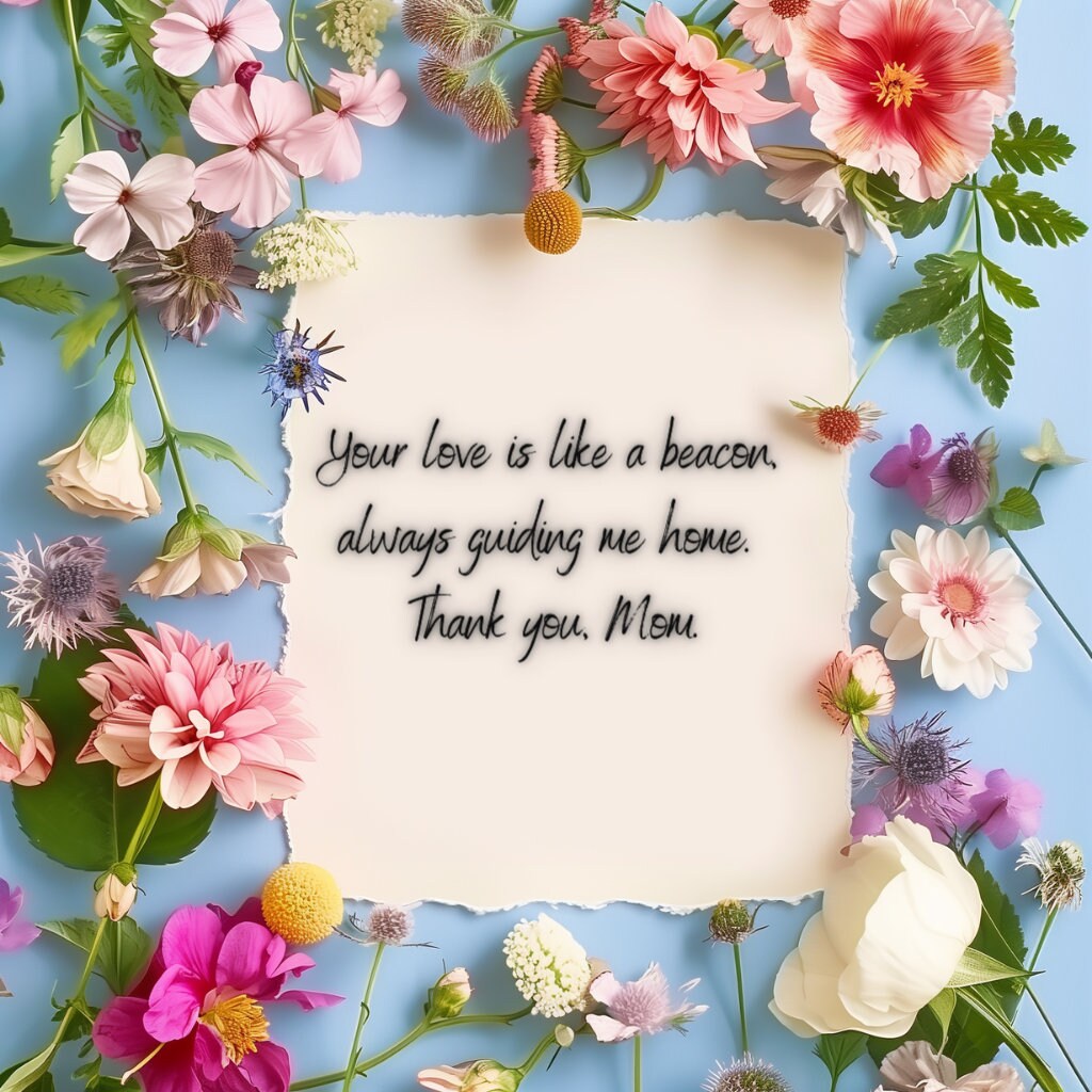 10 Happy Mother's Day Cards, Thank You Mom Napkin Note, Mothers Day ...