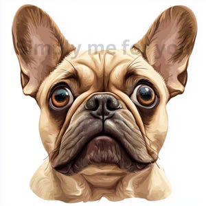 Bundle of 20 French Bulldog Emoji Clipart Commercial & Private Use ...