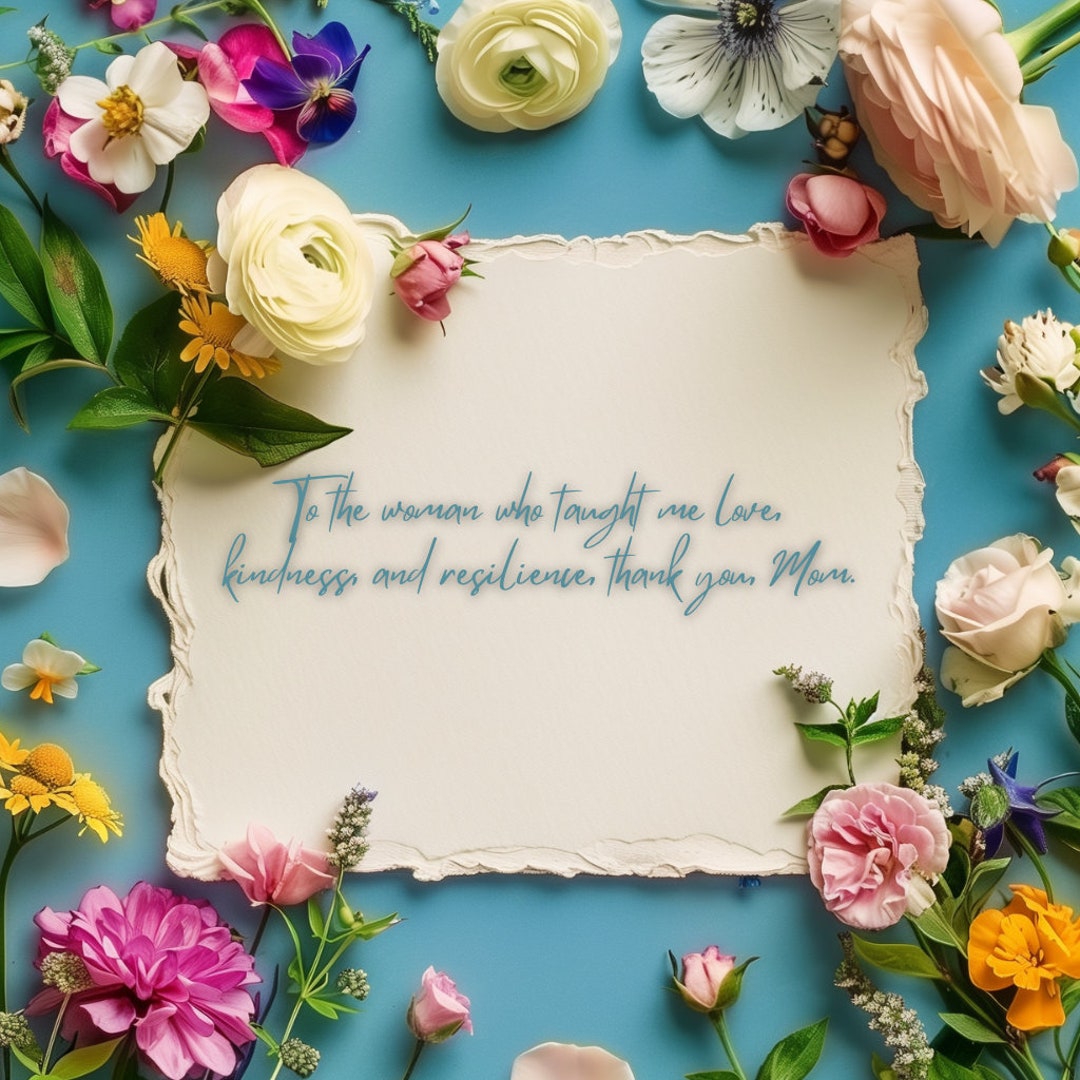 10 Happy Mother's Day Cards, Thank You Mom Napkin Note, Mothers Day ...