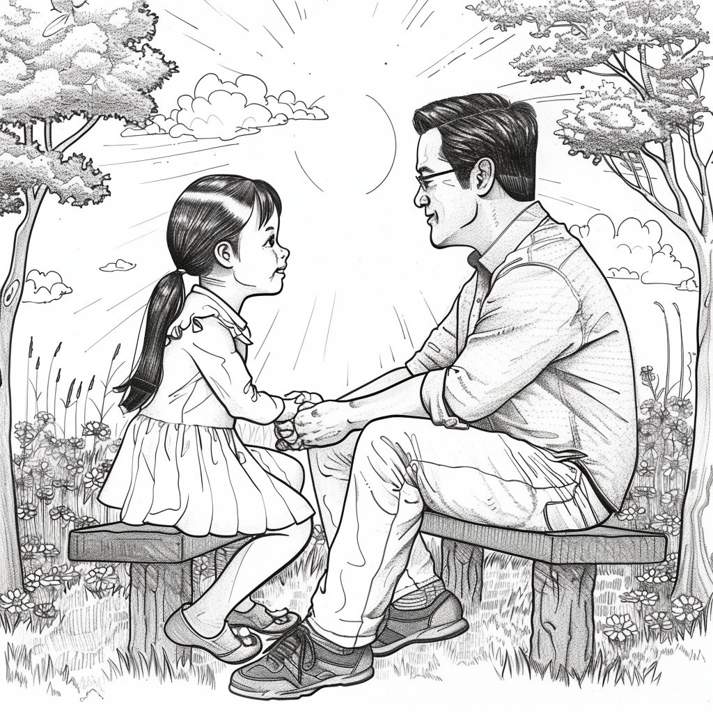 Bundle Pack of 12 Color Book Page Design for Father's Day. Print and ...