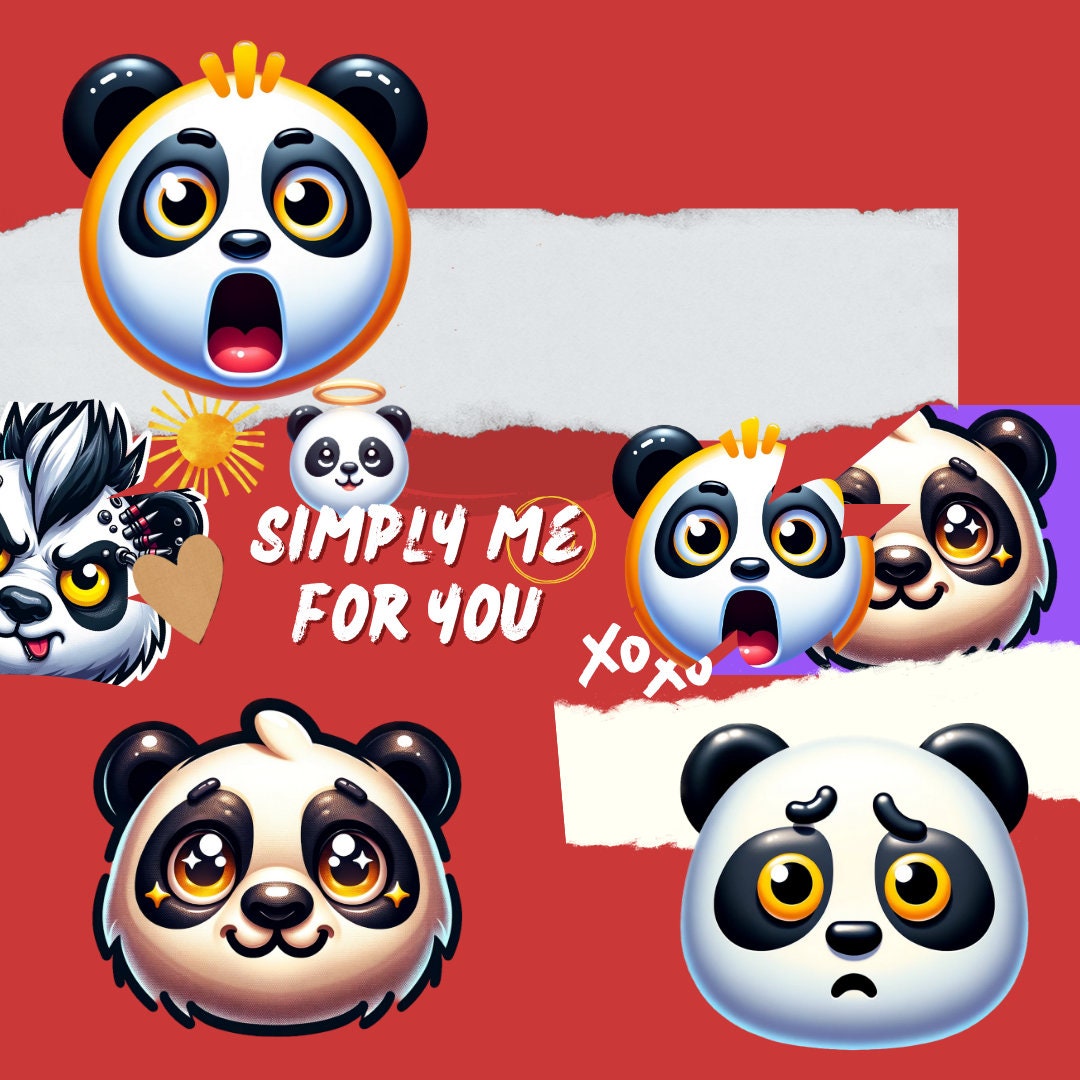 40 Panda Emotes / Emotes for Twitch, Discord Emote,whatsapp Emote ...