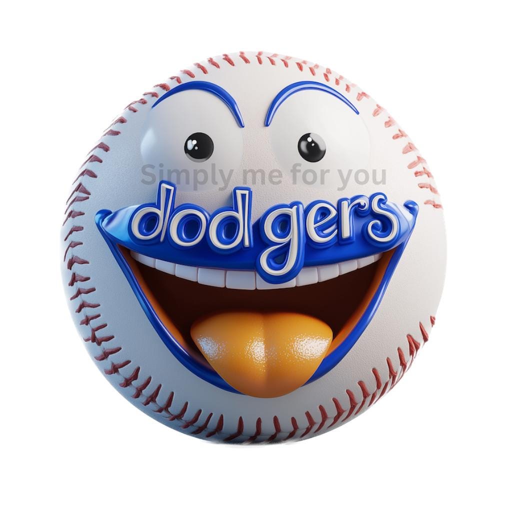 Bundle of 20 3D Dodgers Ball Emoji Clipart Commercial & Private Use ...