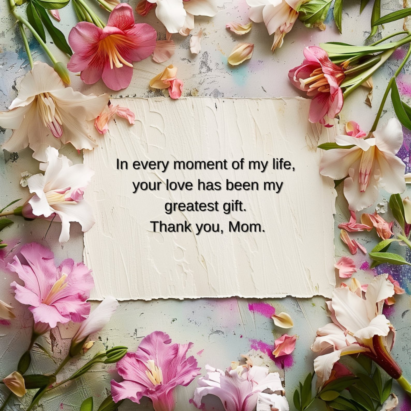 10 Happy Mother's Day Cards, Thank You Mom Napkin Note, Mothers Day ...