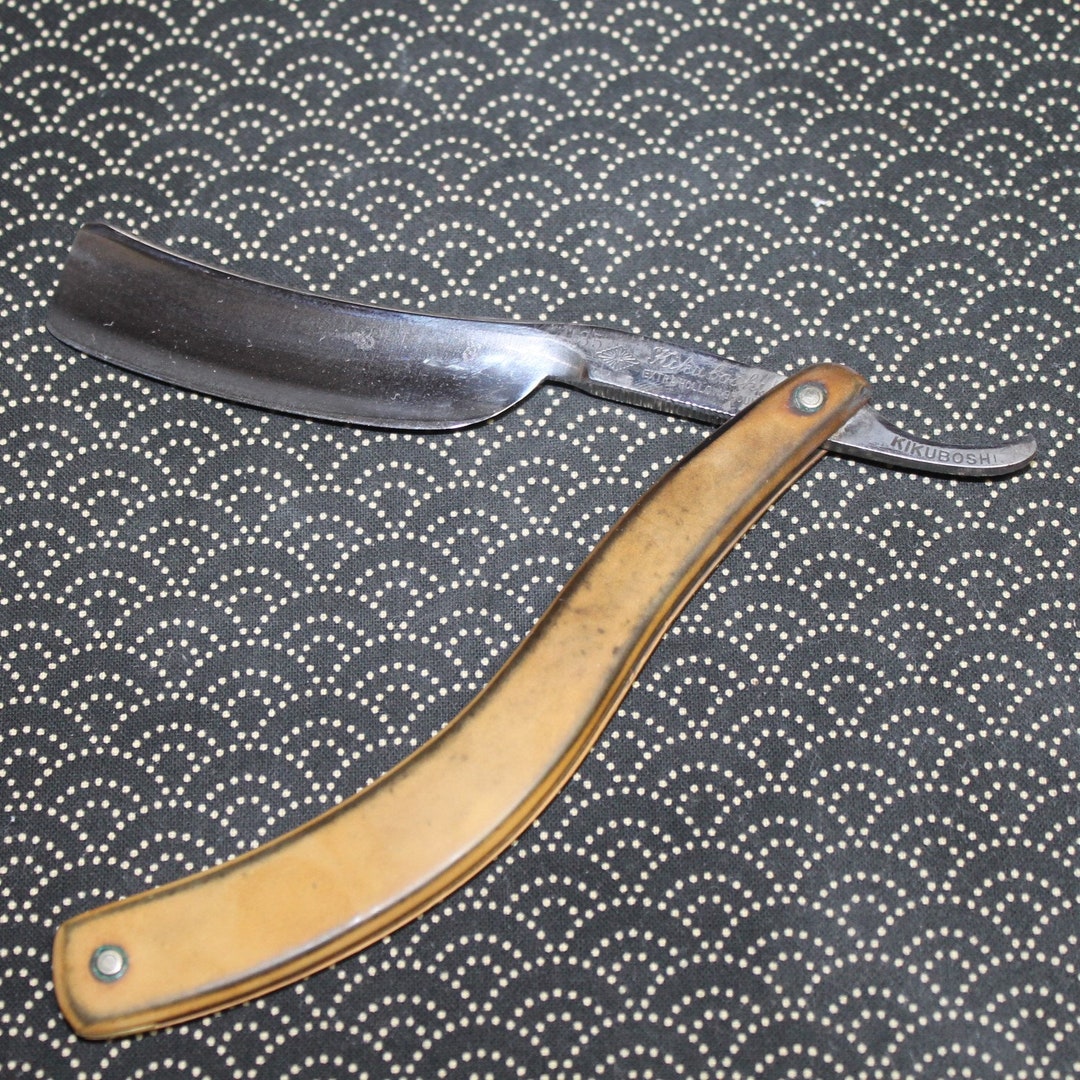 Rare VTG Kikuboshi #135 R.saito SK Japanese Straight Razor From Japan ...