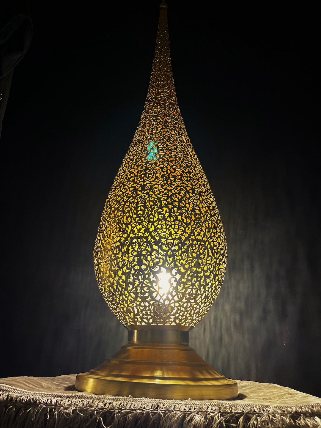 Golden Oasis : Handcrafted Moroccan Brass Floor Lamp - Etsy