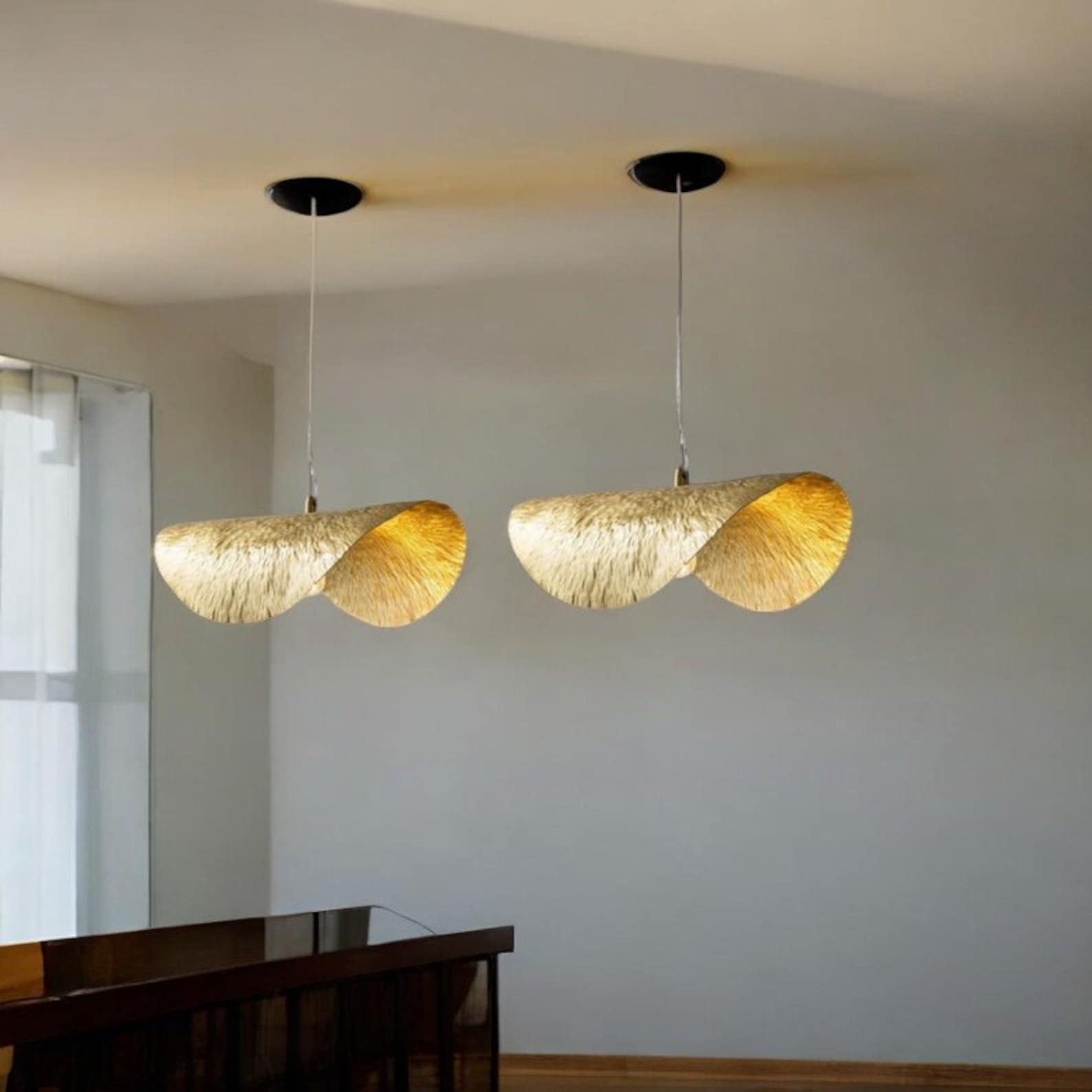 Modern Lotus Leaf Pendant Lamp for Living Room & Bedroom Pendant Light ...