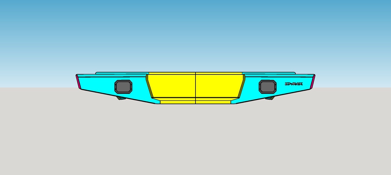 Isuzu D-max 2nd Gen Rear Steel Bumper 4x4 CNC Cut File Laser - Etsy Canada