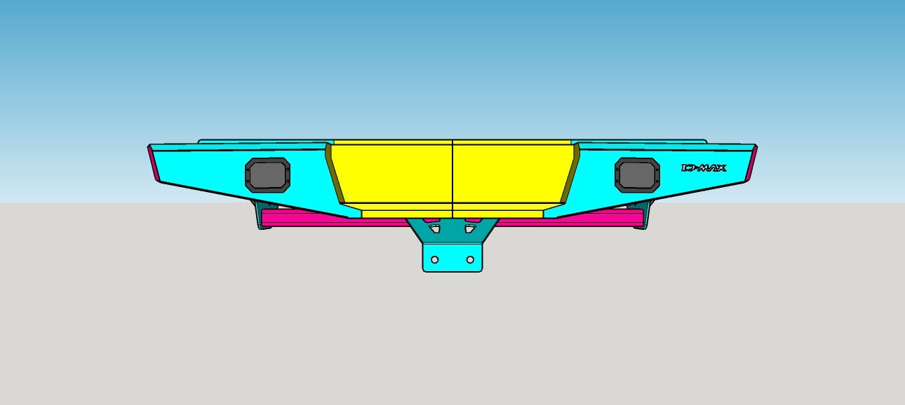 Isuzu D-max 2nd Gen Rear Steel Bumper 4x4 CNC Cut File Laser - Etsy