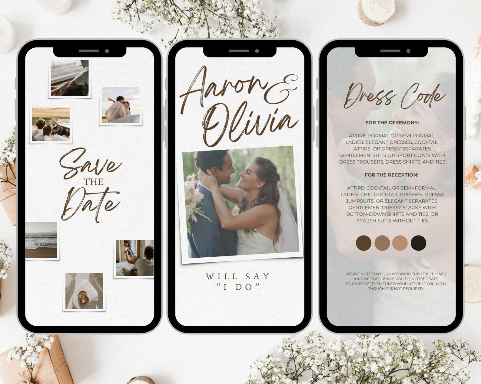 Editable Wedding Video Save the Date Template Animated Wedding ...