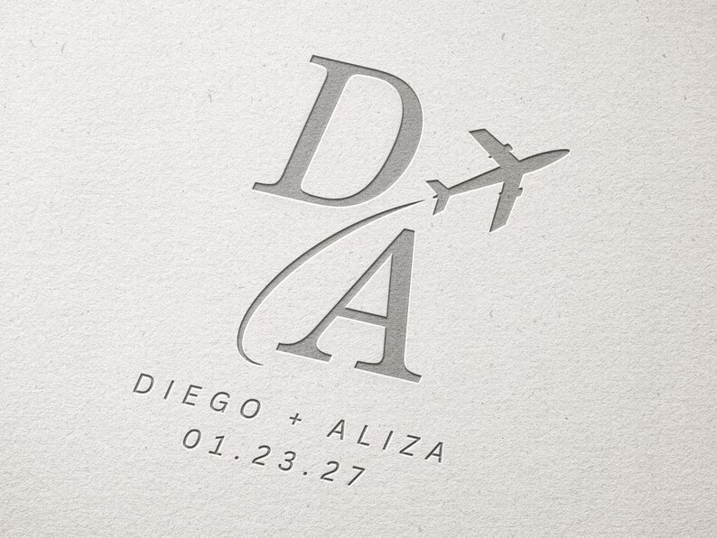 Modern Wedding Monogram, Premade Logo Design Wedding Couple Logo ...