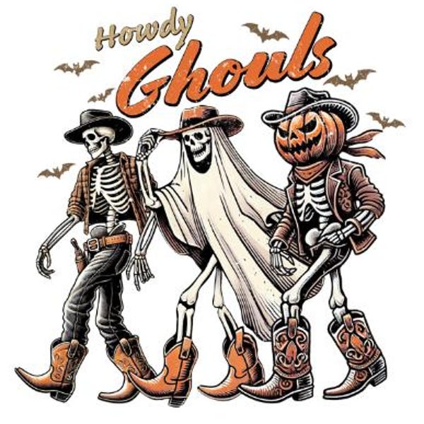 Western Halloween Howdy Ghouls Png, Svg - Etsy