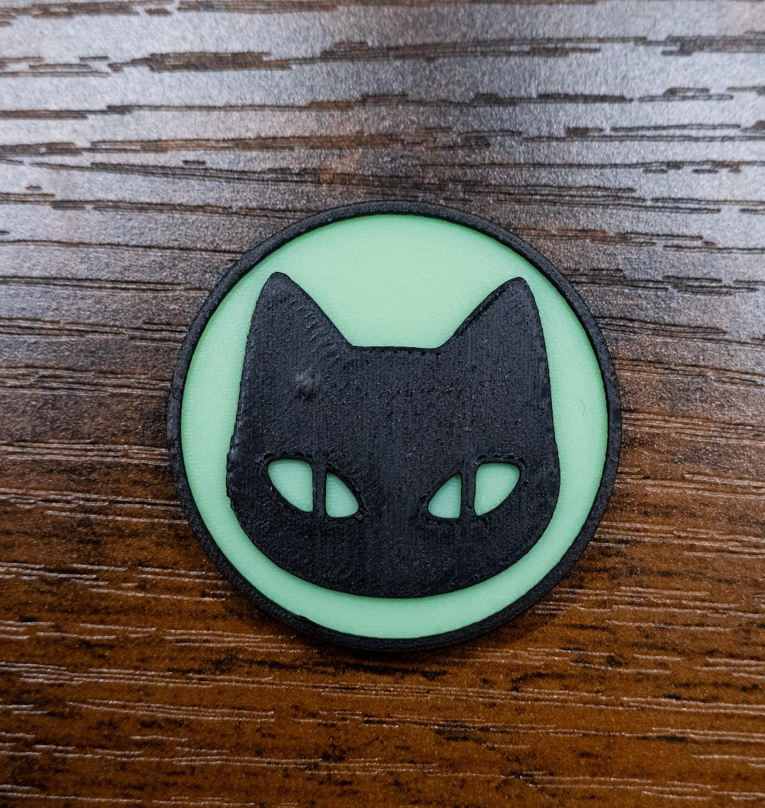 Kitty Cat Coin Glow in the Dark Challenge Coin Cutesy - Etsy
